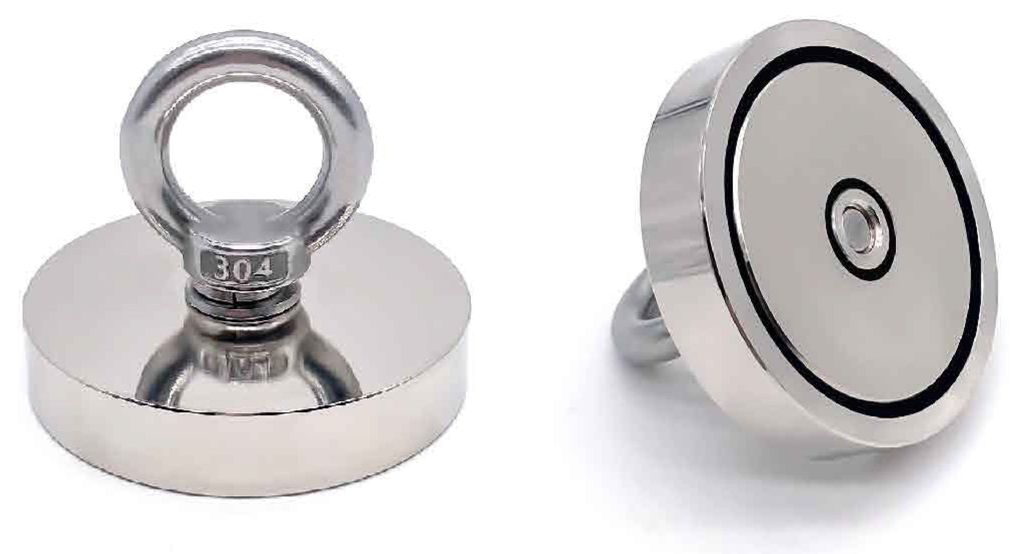 The gigantor (2000 lb) threaded hole and eyelet fishing magnet – Simple ...